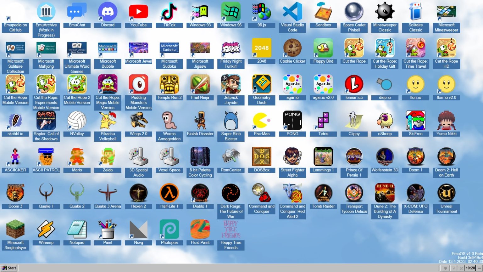 EmuOS: Mit Windows 95, 98 & ME im Browser Retro-Spiele zocken