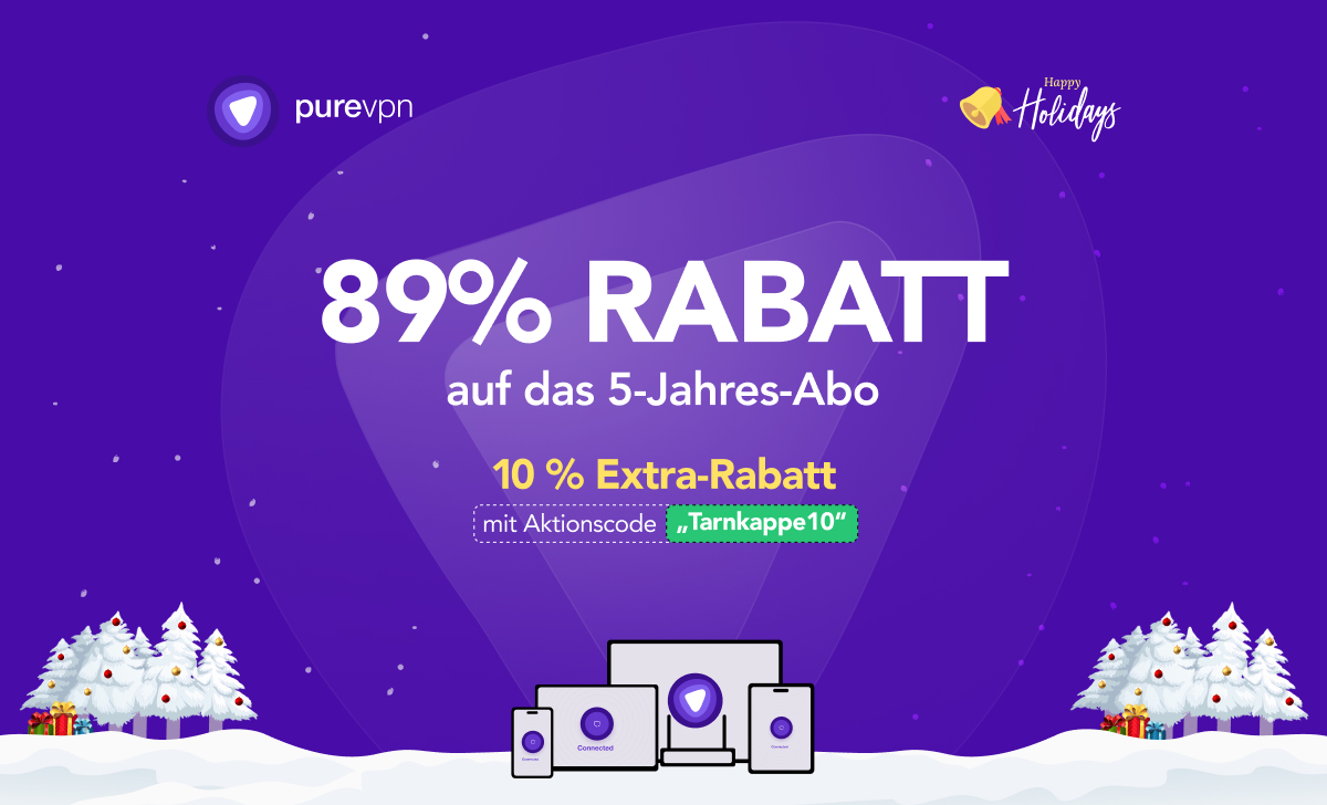 Das Angebot von PureVPN: Jetzt 5 Jahre digitalen Schutz inklusive 89 % Rabatt sichern!