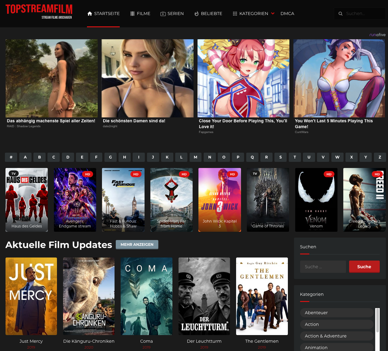 Topstreamfilm.com lockt seine Besucher in die Abofalle!